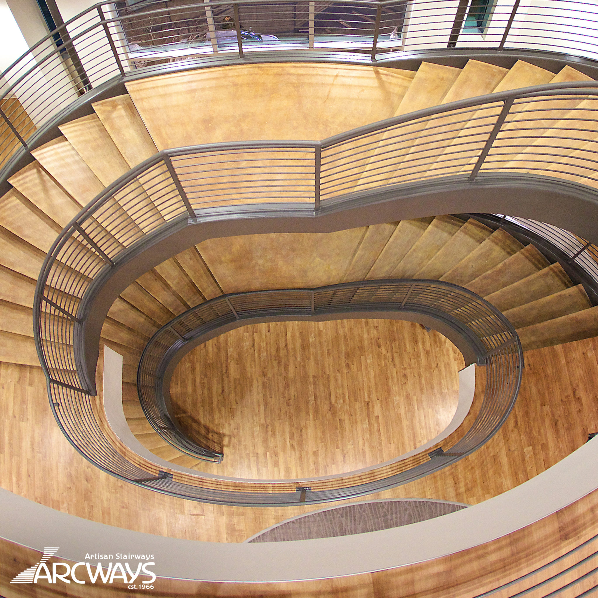 Commercial Stairs: Curved, Spiral, & Straight Staircases