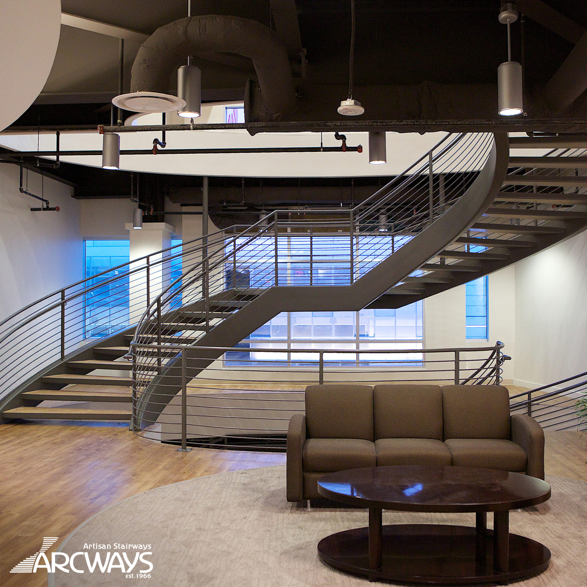 Commercial Stairs: Curved, Spiral, & Straight Staircases