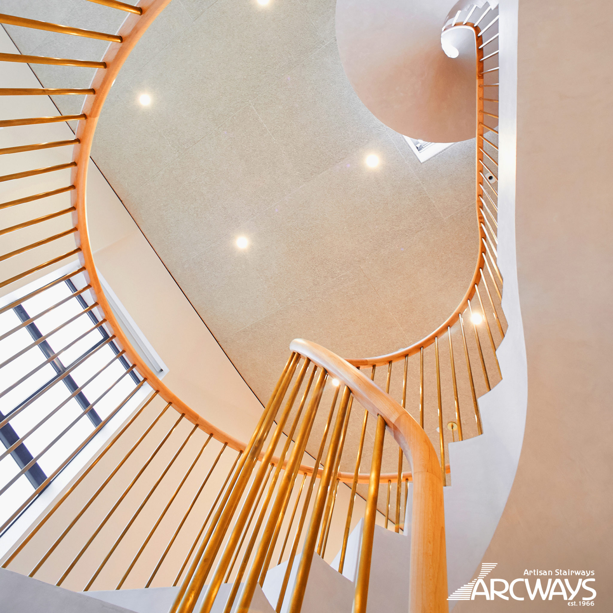 Double Helix Staircases & Helical Stairs by Arcways