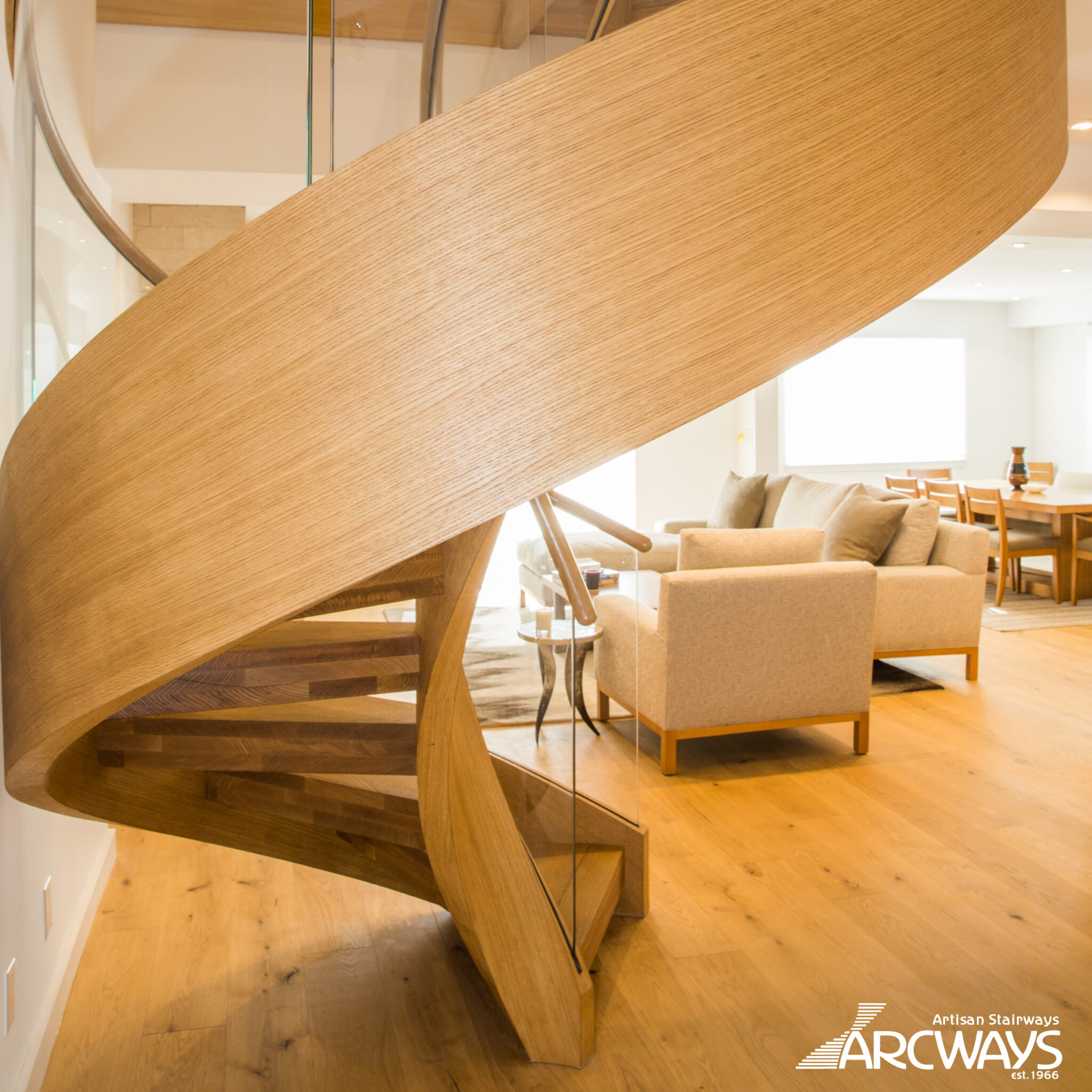 Double Helix Staircases & Helical Stairs by Arcways
