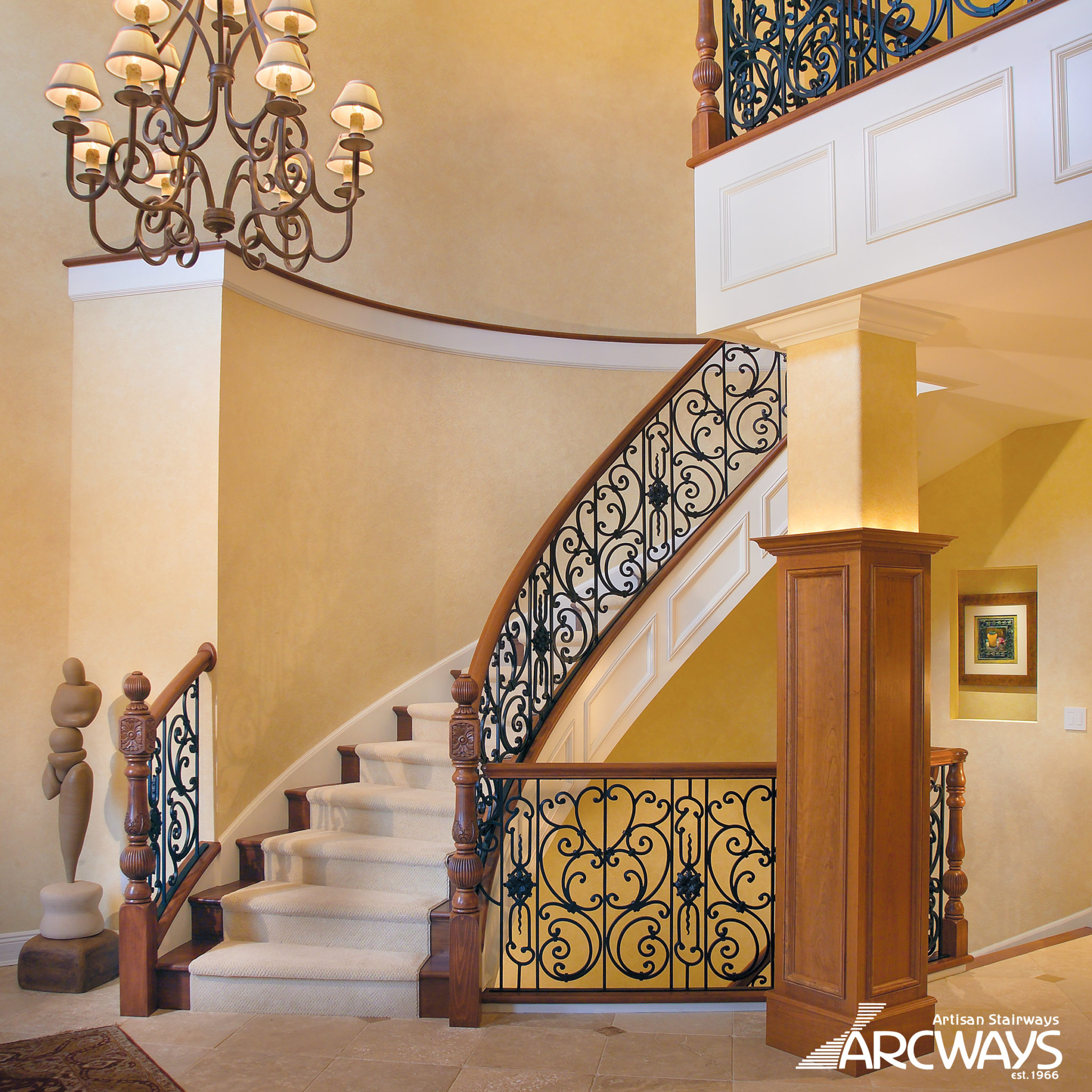 Custom Stairs in Texas : Custom Spiral & Curved Stairs