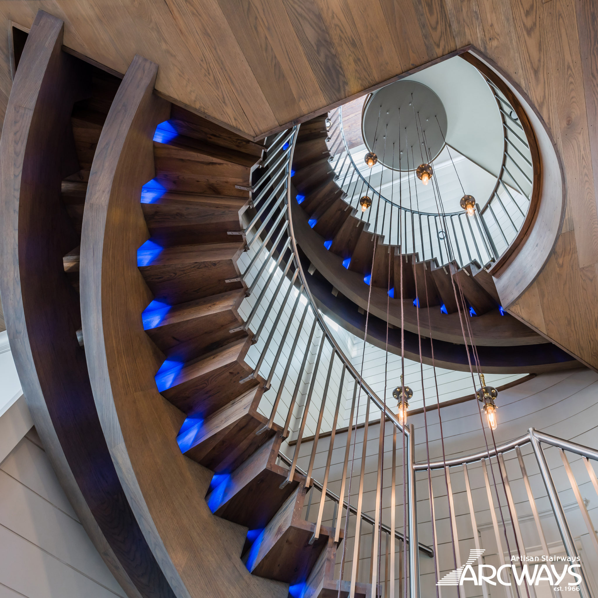 Custom Details: Stairs with Integrated LED Lighting by Arcways