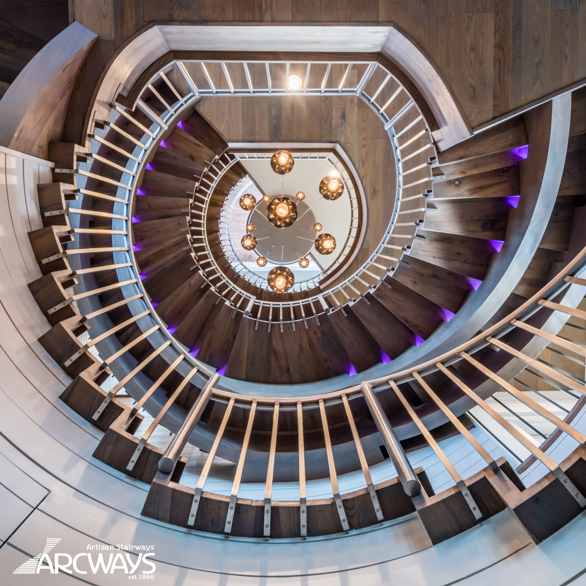 Custom Details: Stairs with Integrated LED Lighting by Arcways