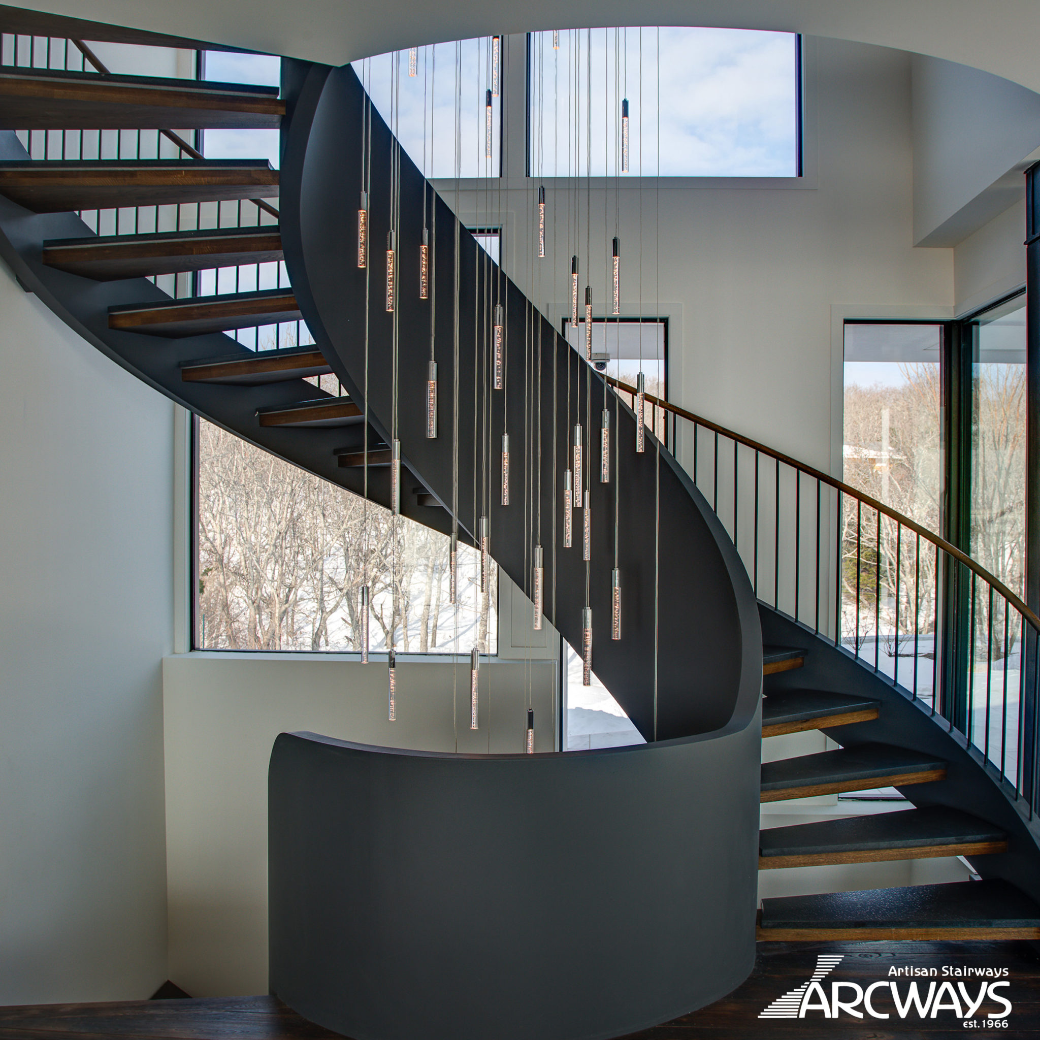 Modern Stairs: Custom Spiral, Curved, Helix, & Straight Stairways