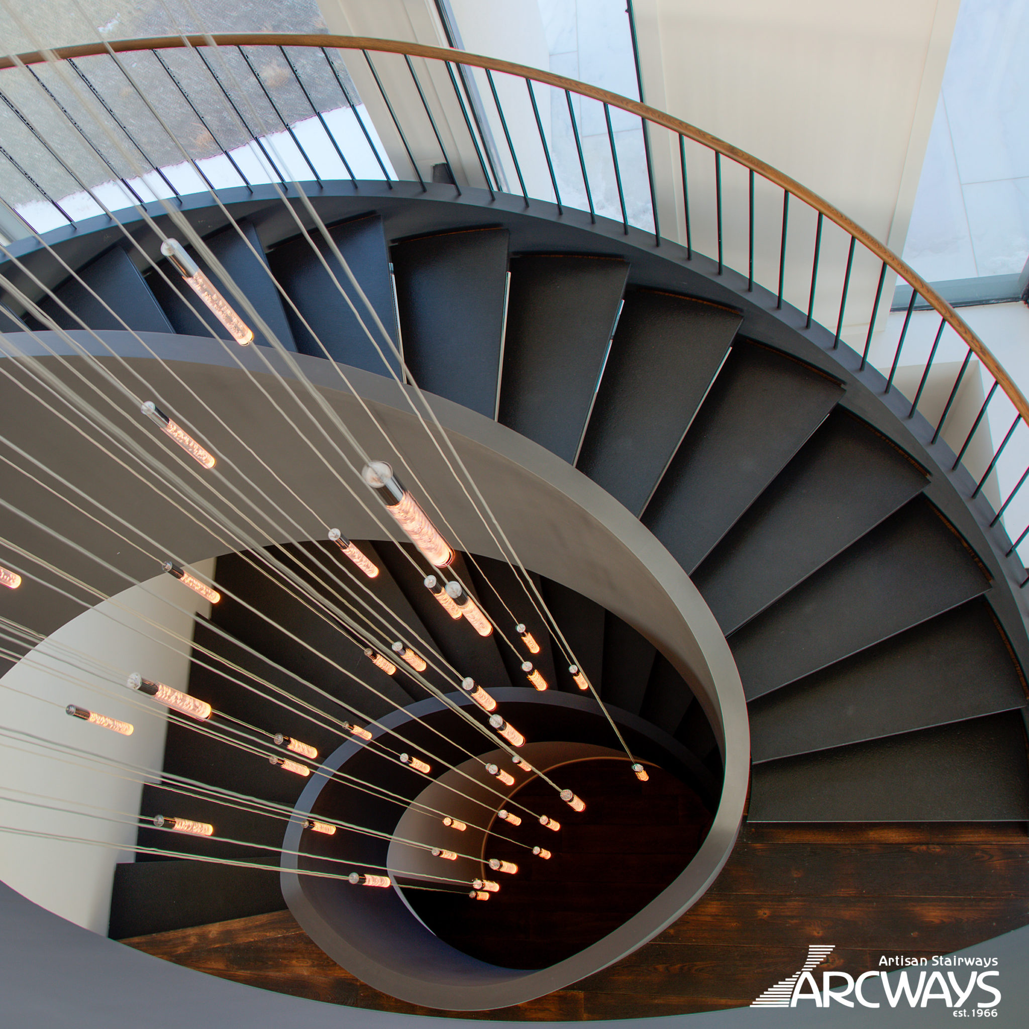 Modern Stairs: Custom Spiral, Curved, Helix, & Straight Stairways