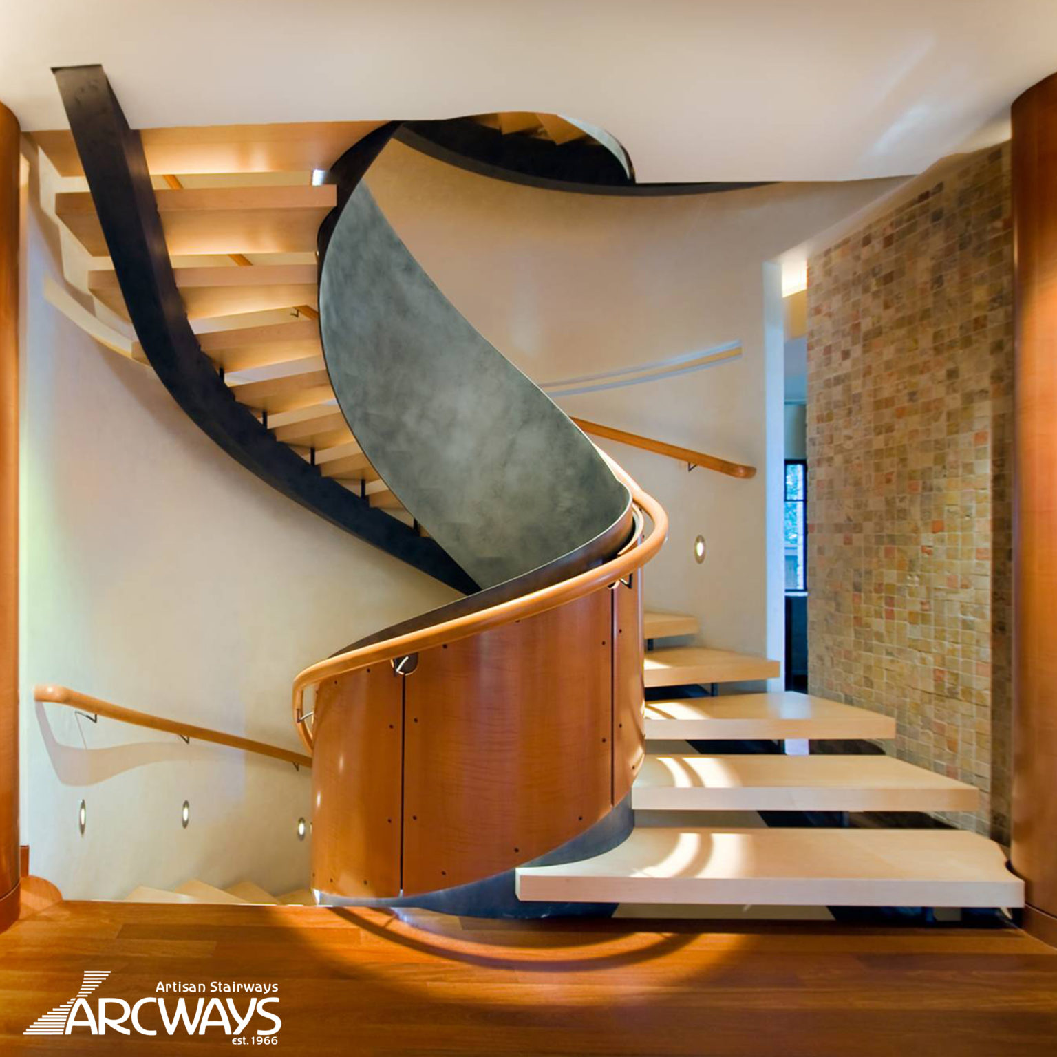 Floating Stairs by Arcways: Modern Stairways with Impact