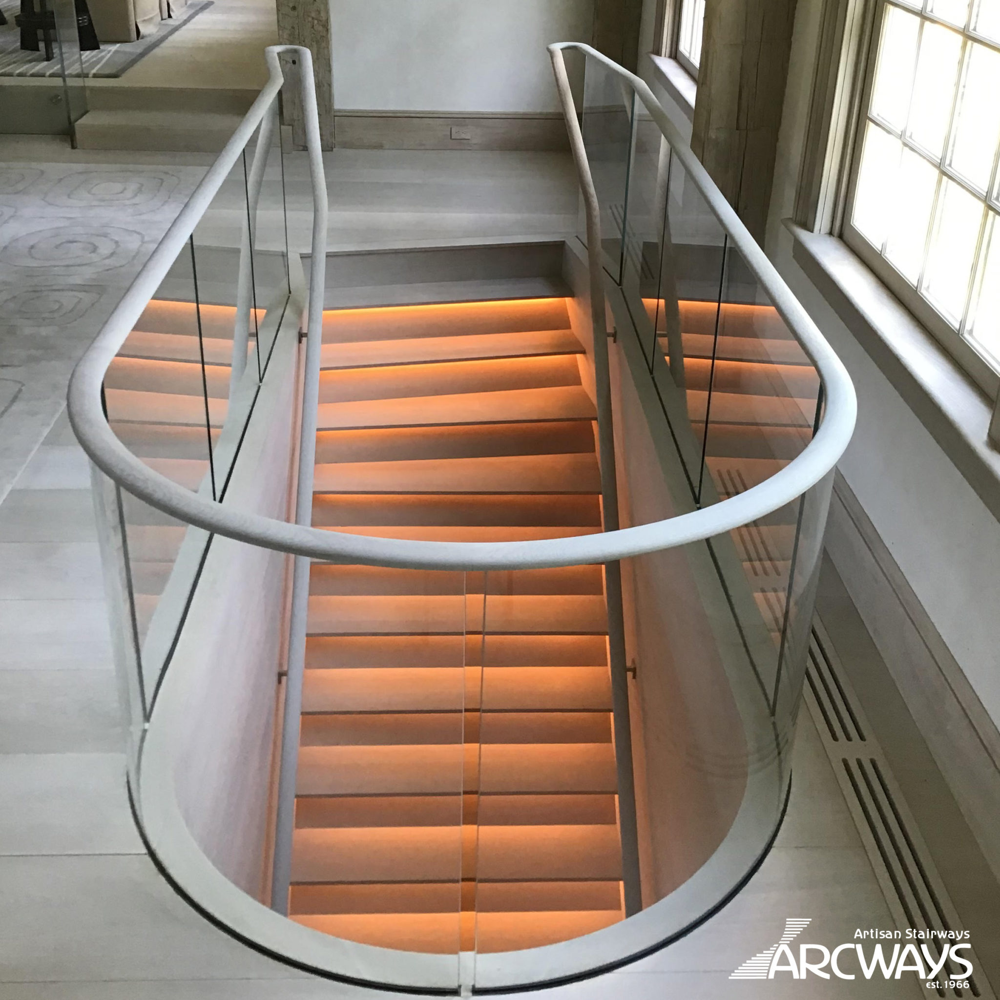 Custom Details: Stairs with Integrated LED Lighting by Arcways