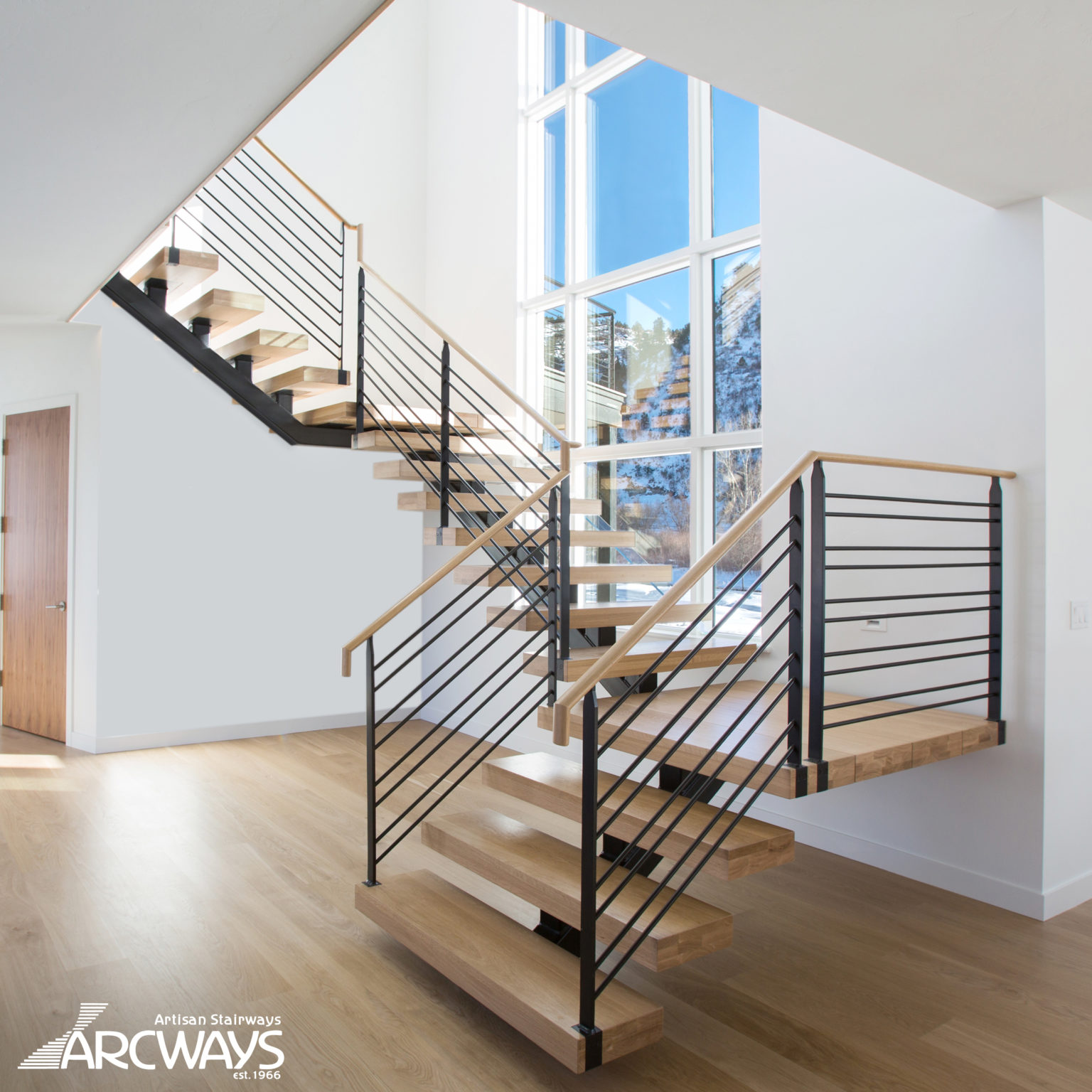 Floating Stairs by Arcways: Modern Stairways with Impact