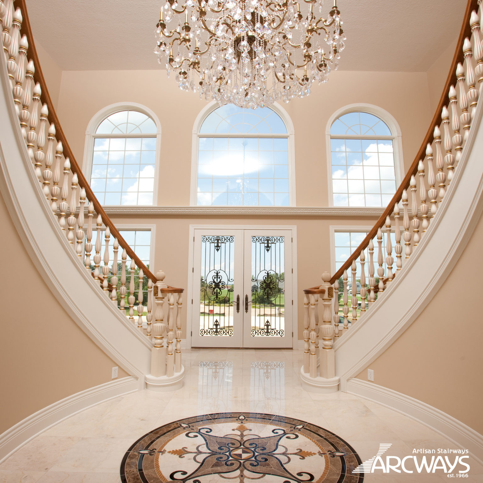 Custom Stairs in Texas : Custom Spiral & Curved Stairs