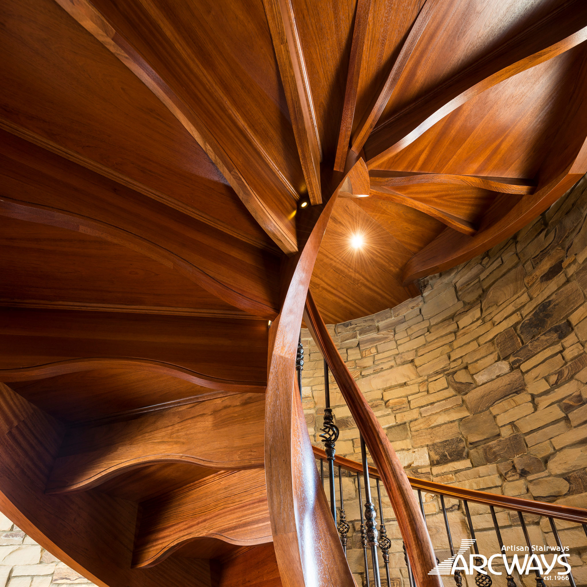 Double Helix Staircases & Helical Stairs by Arcways