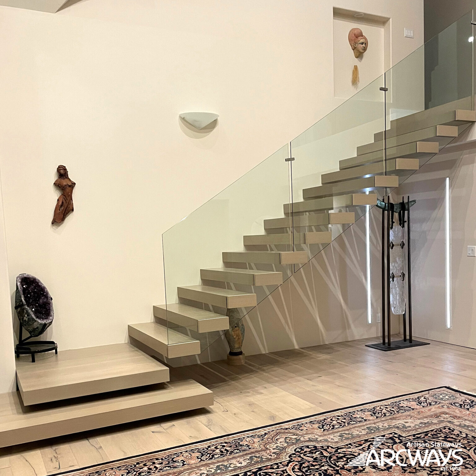 Floating Stairs by Arcways: Modern Stairways with Impact