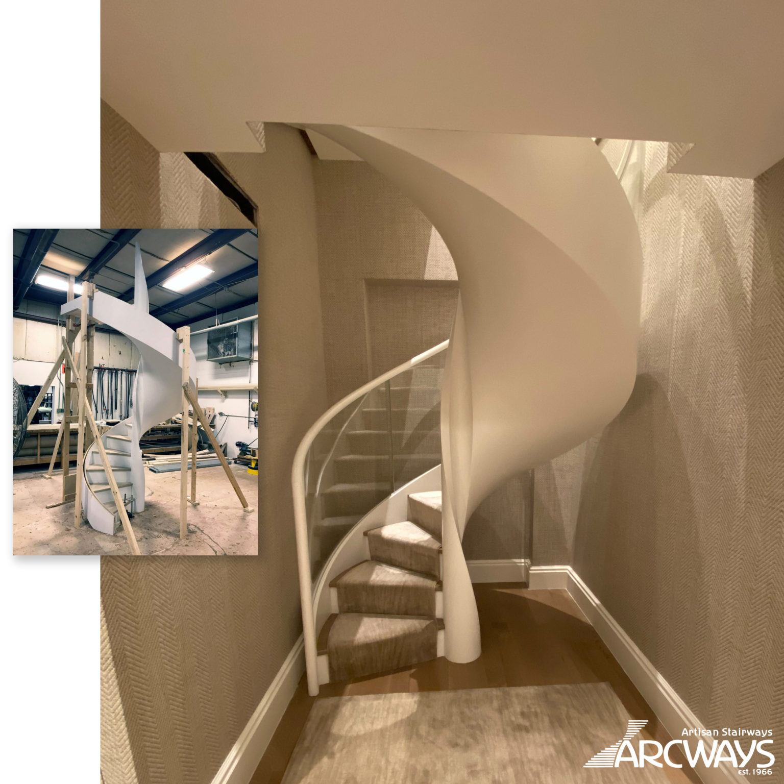 Double Helix Staircases & Helical Stairs by Arcways