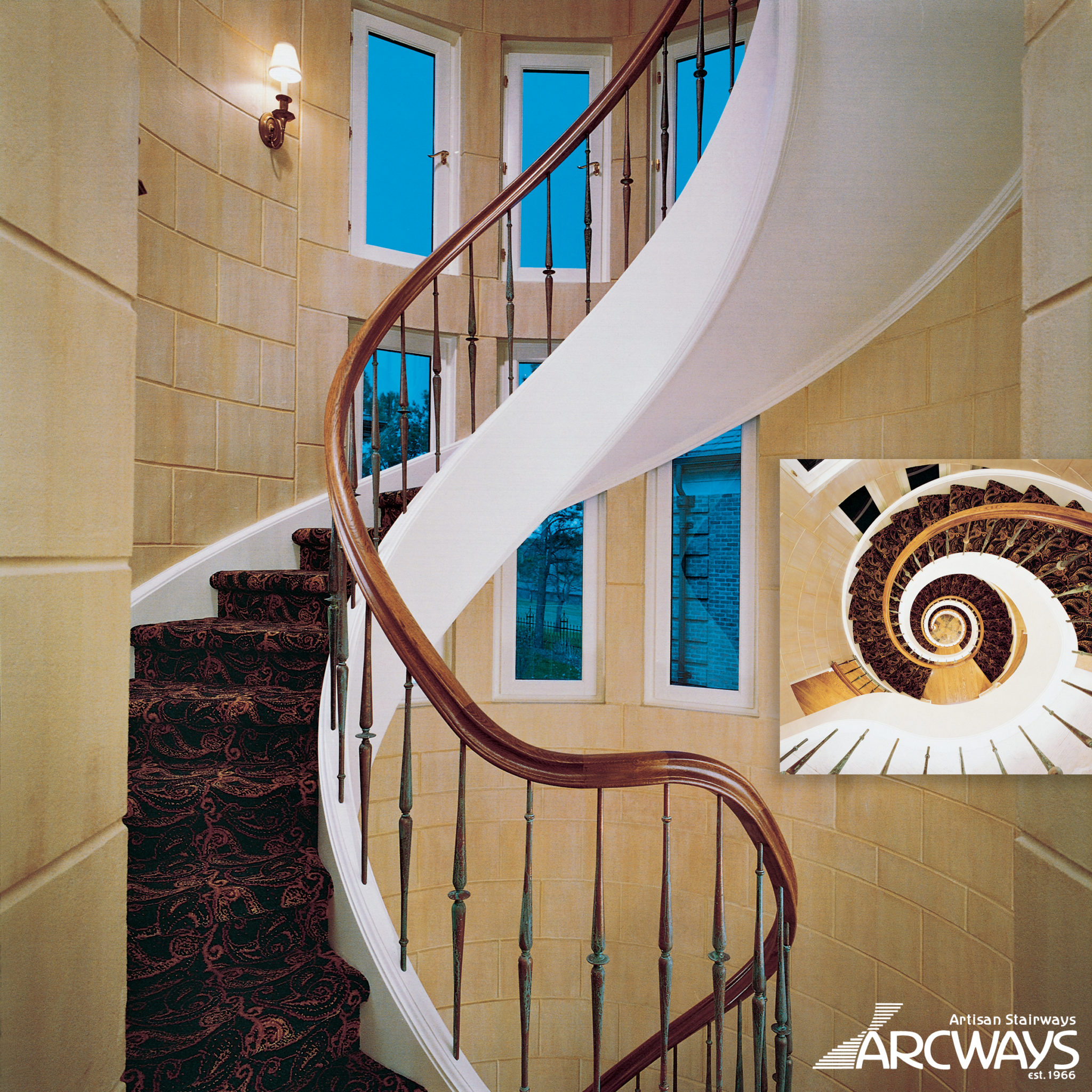 Custom Stairs in Colorado : Custom Spiral & Curved Stairs