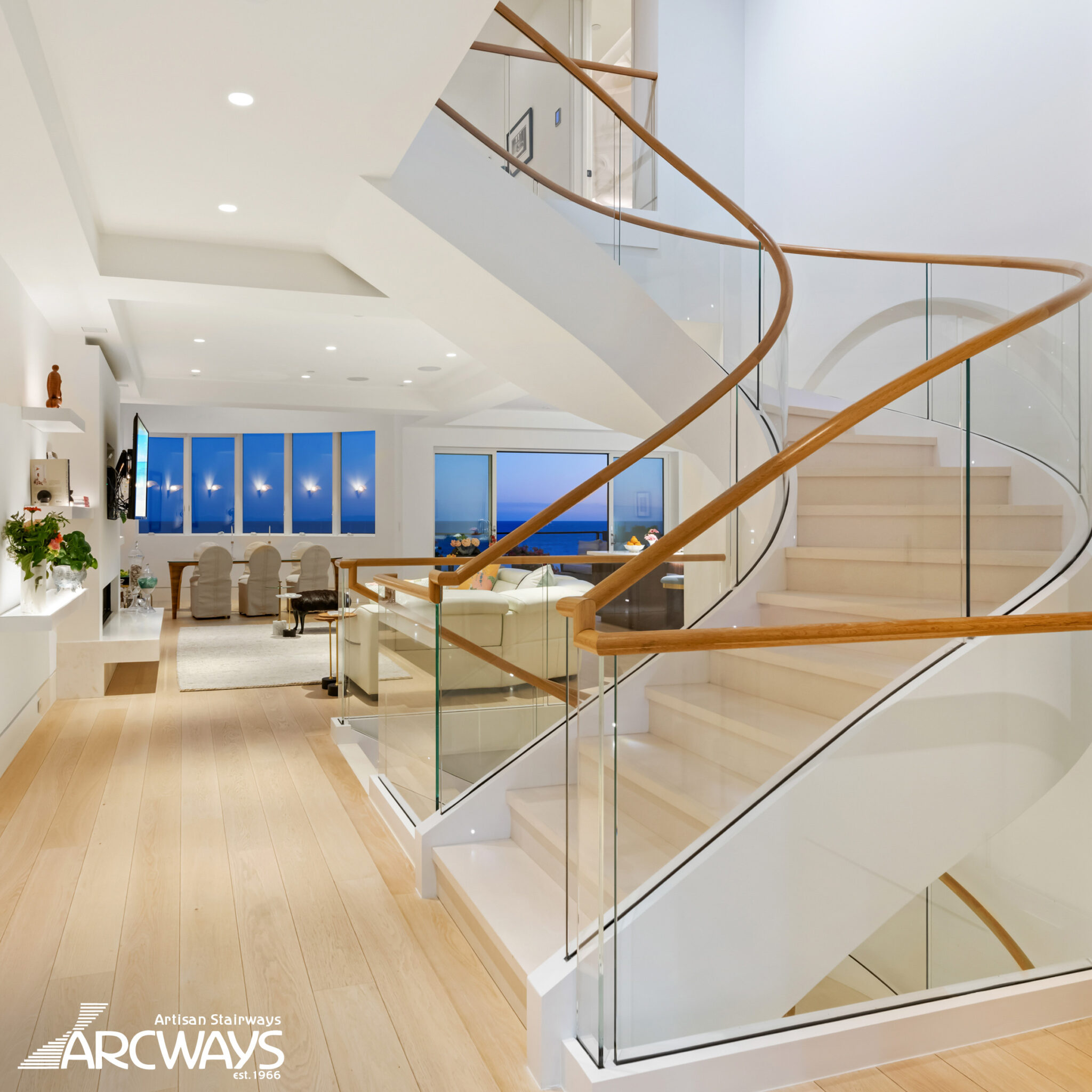 Custom Stairs in California : Custom Spiral & Curved Stairs