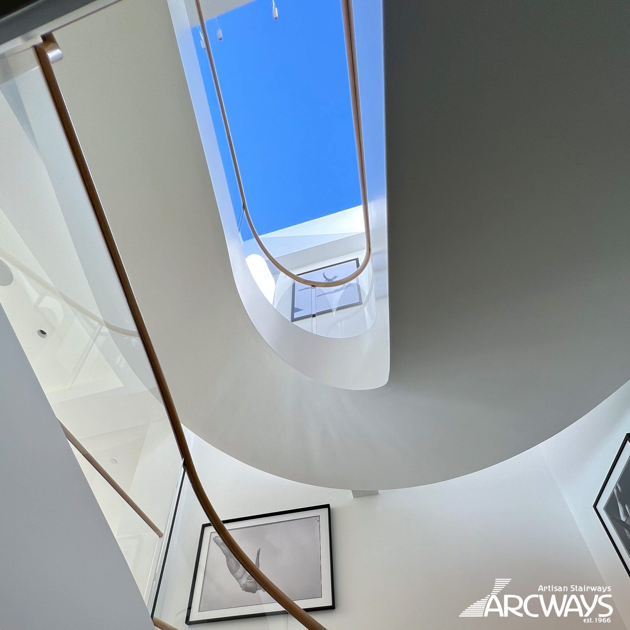 Custom Details: Arcways Stairs with Glass Balustrades (Railings)